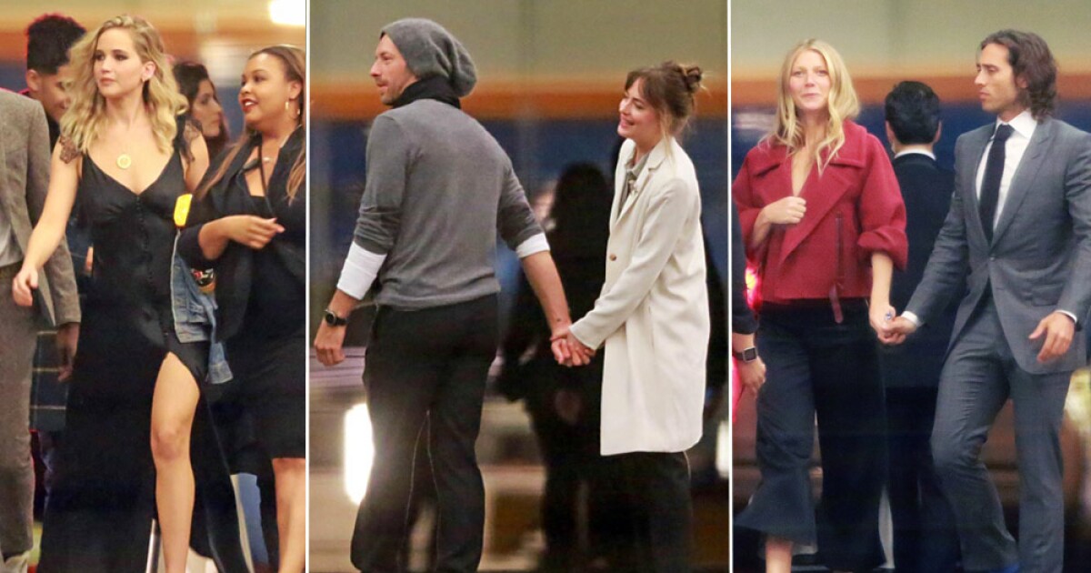 Chris Martin y su novia Dakota Johnson se encuentran con las exes del ...
