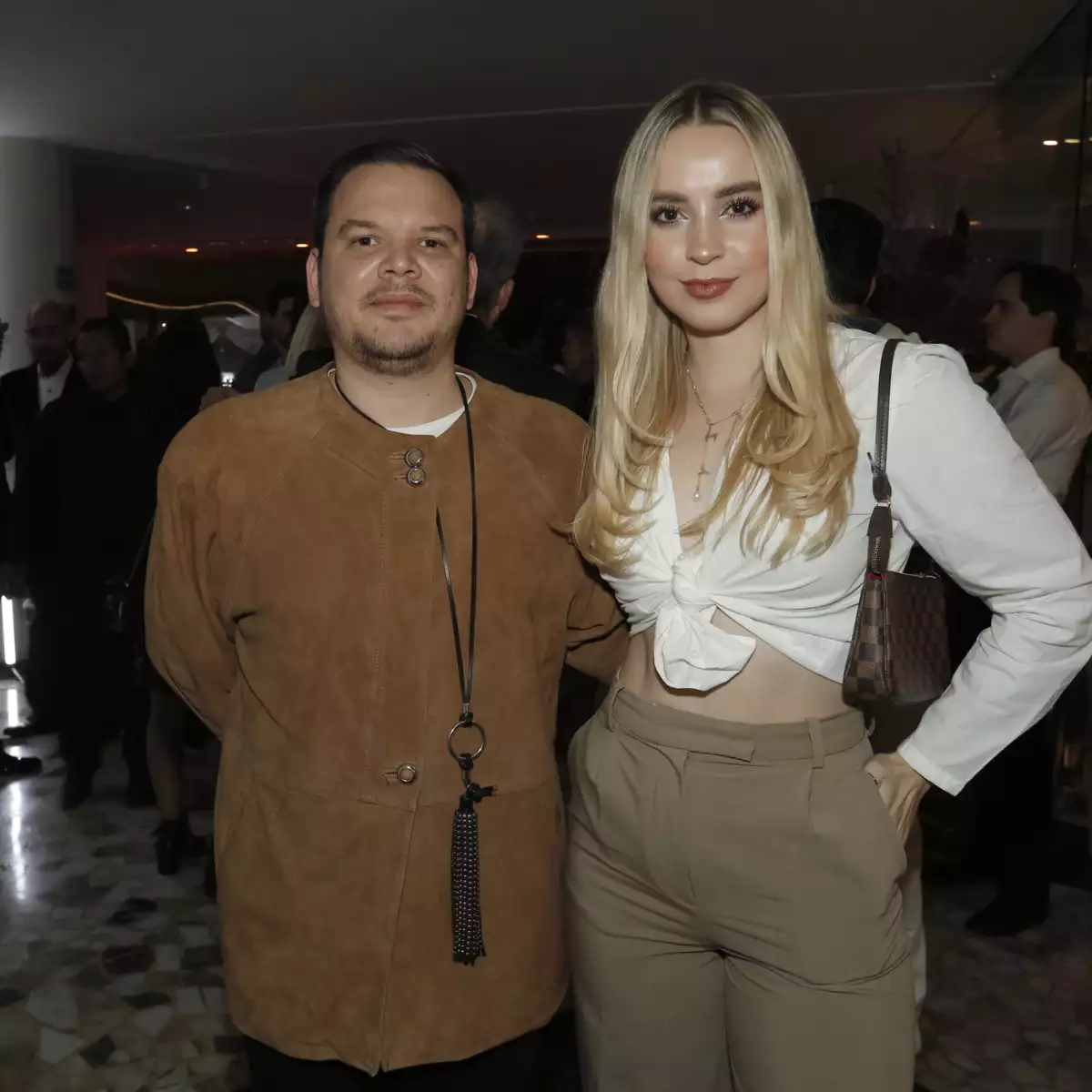 Sarah Gore, Héctor Mijangos y Enrique Norten en la inauguración del Mondrian