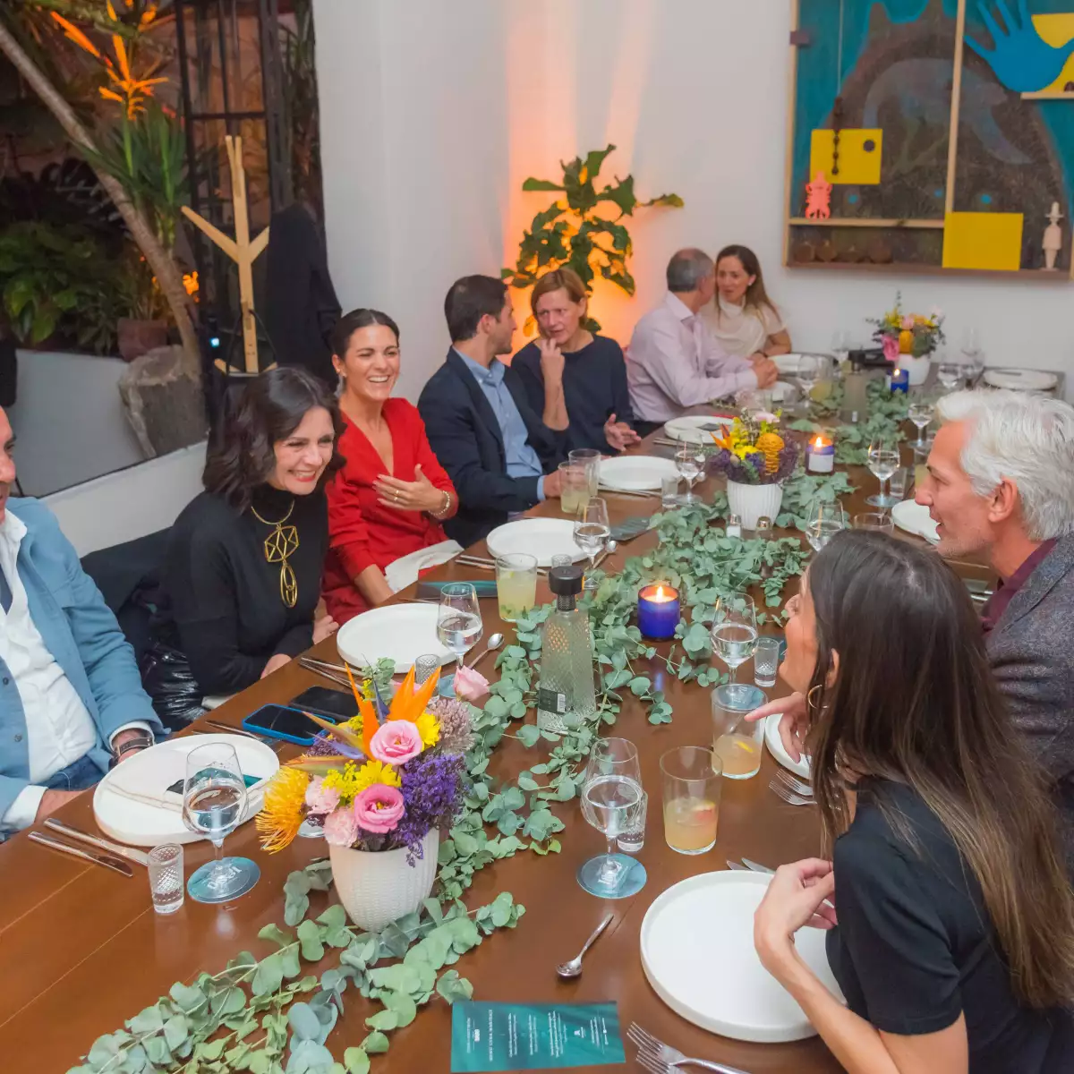 Rodrigo Ortiz Monasterio y Andrés Lebrija en una cena con Tequila 1800