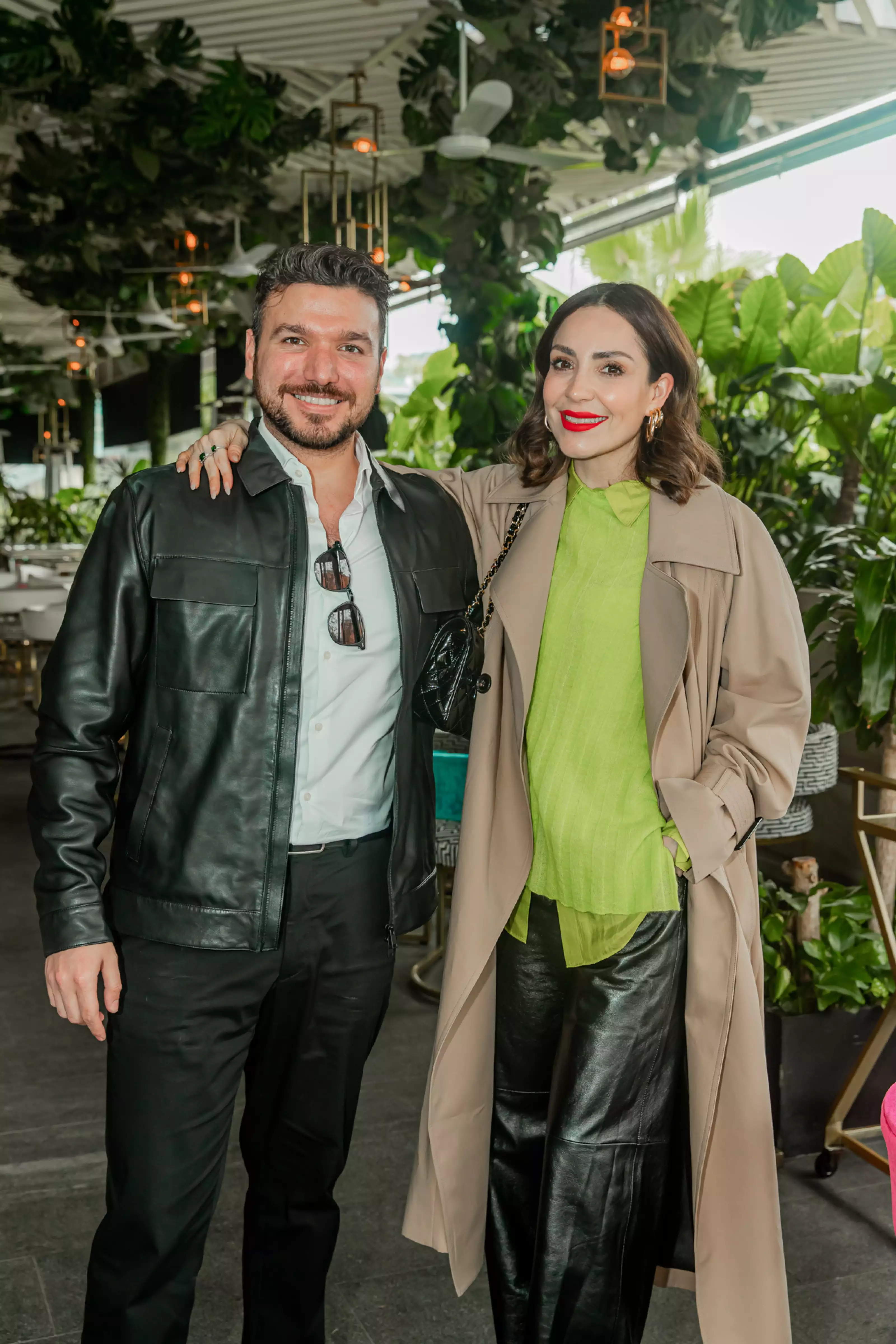 Andy Benavides en la reapertura de Massimo Dutti San Agustín