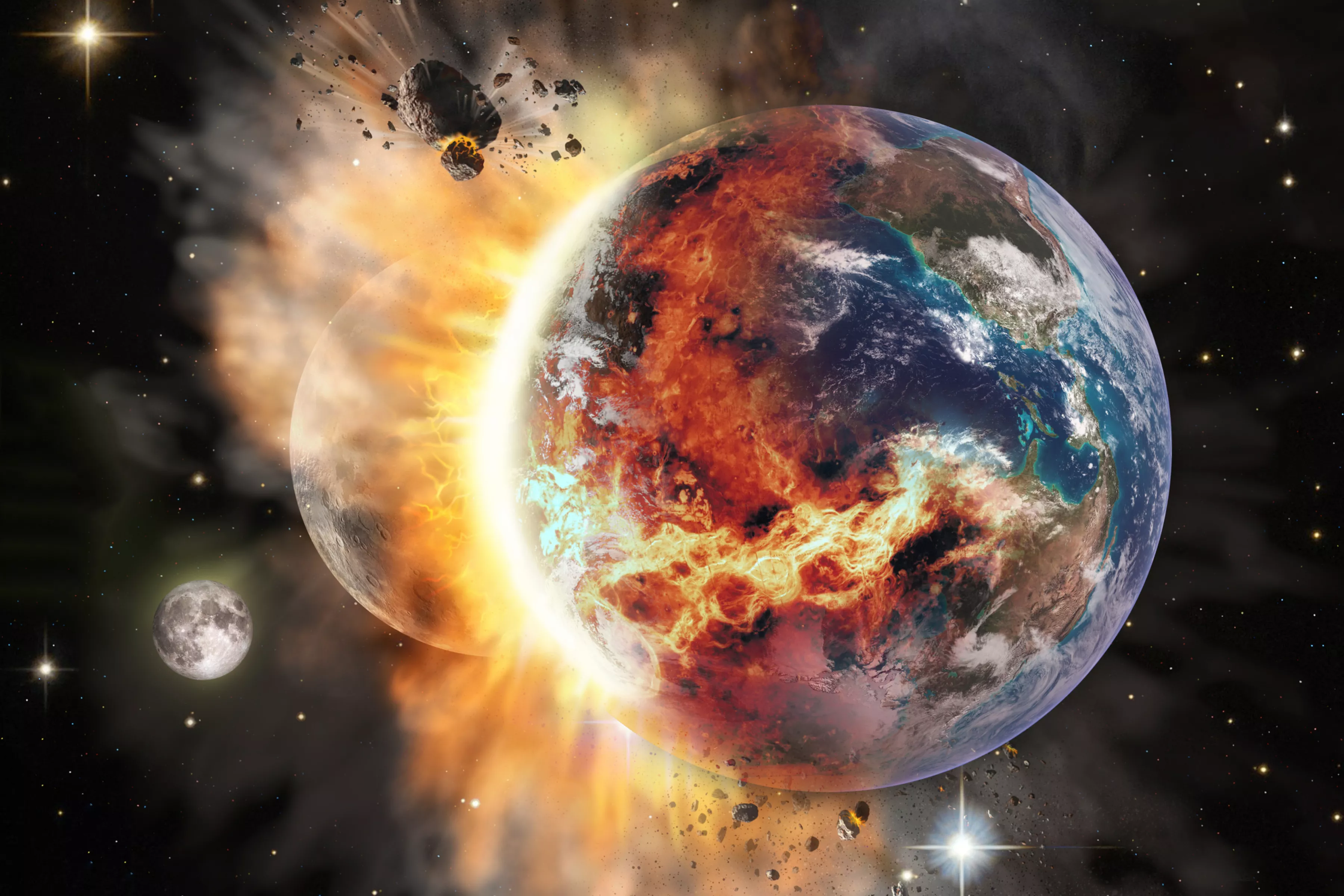 Científicos habrían encontrado evidencia del choque planetario que ...