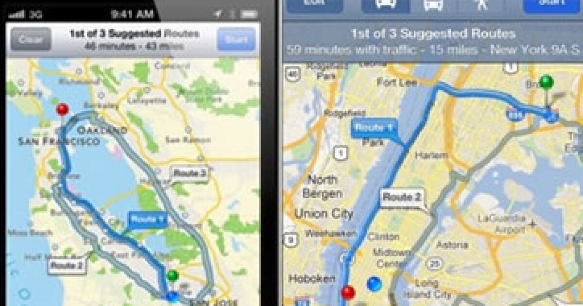 Google Maps ‘vence’ al iPhone 5