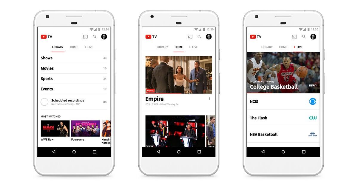 YouTube lanza servicio de televisión en vivo “on demand”