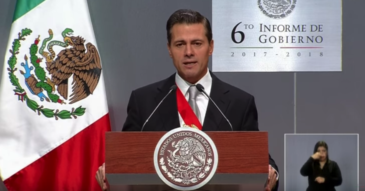 Enrique Peña Nieto Entregó Su Sexto Informe De Gobierno