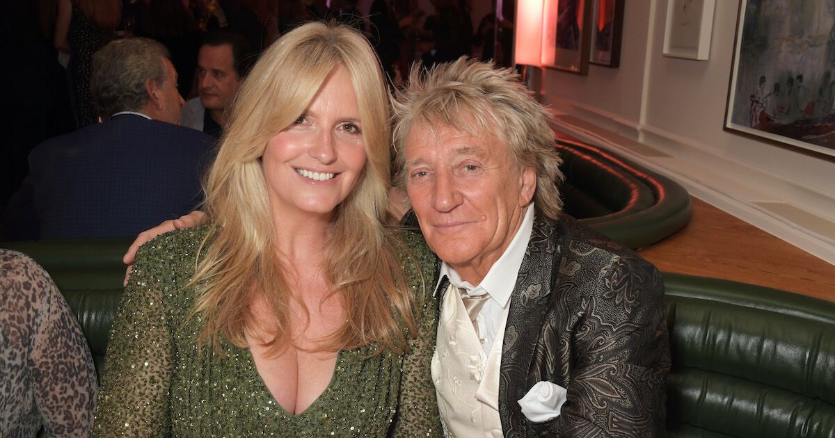 ¿Qué hace la esposa de Rod Stewart cuidando el féretro de Isabel II?