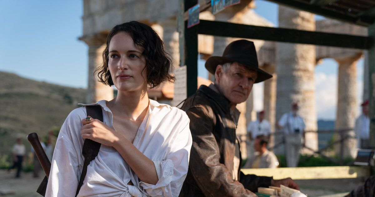 Harrison Ford y Phoebe Waller-Bridge en el trailer de Indiana Jones