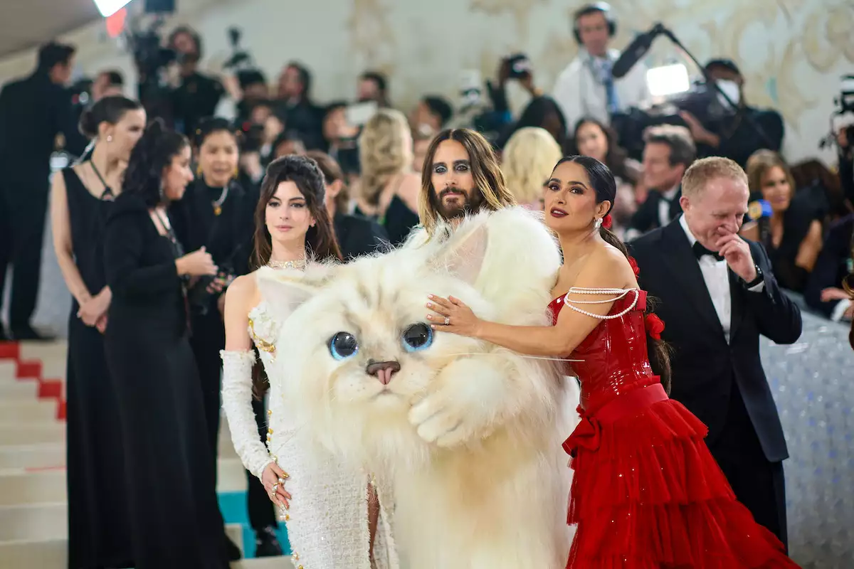 Jared Leto se viste de la gata de Karl Lagerfeld para la Met Gala