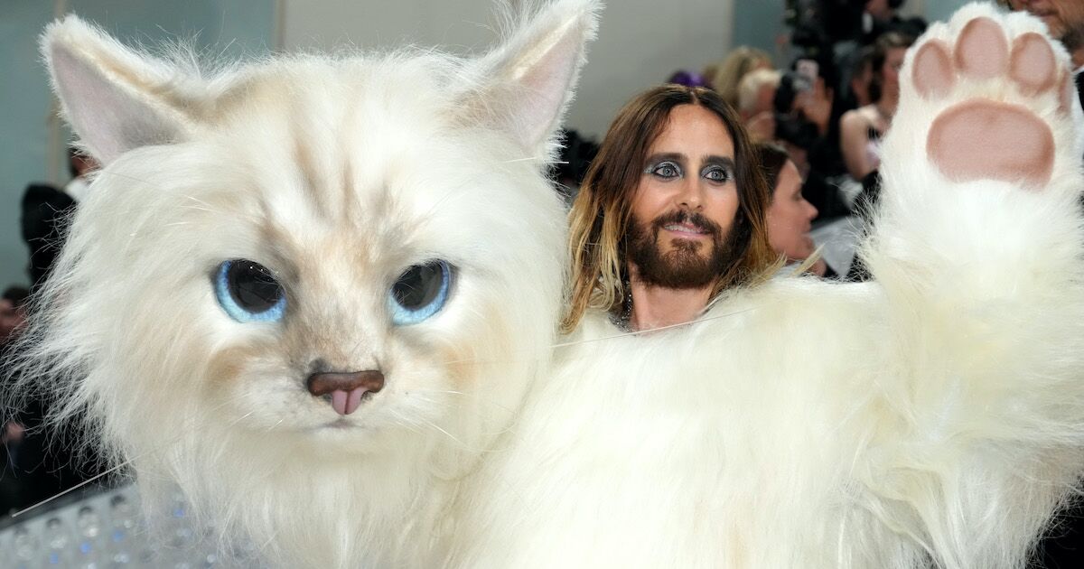 Jared Leto se viste de la gata de Karl Lagerfeld para la Met Gala