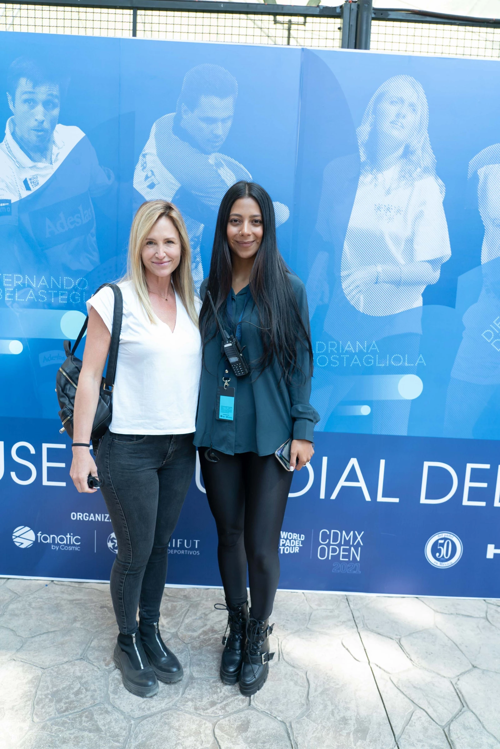Michel Kuri y Viviana Corcuera en la inauguración del Primer Museo de Pádel