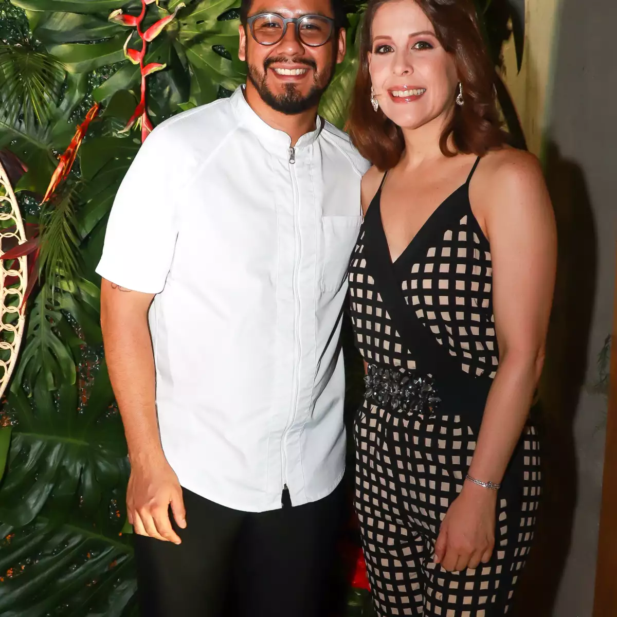 Alan Salomón y Nabille Fillat en la inauguración de Volga