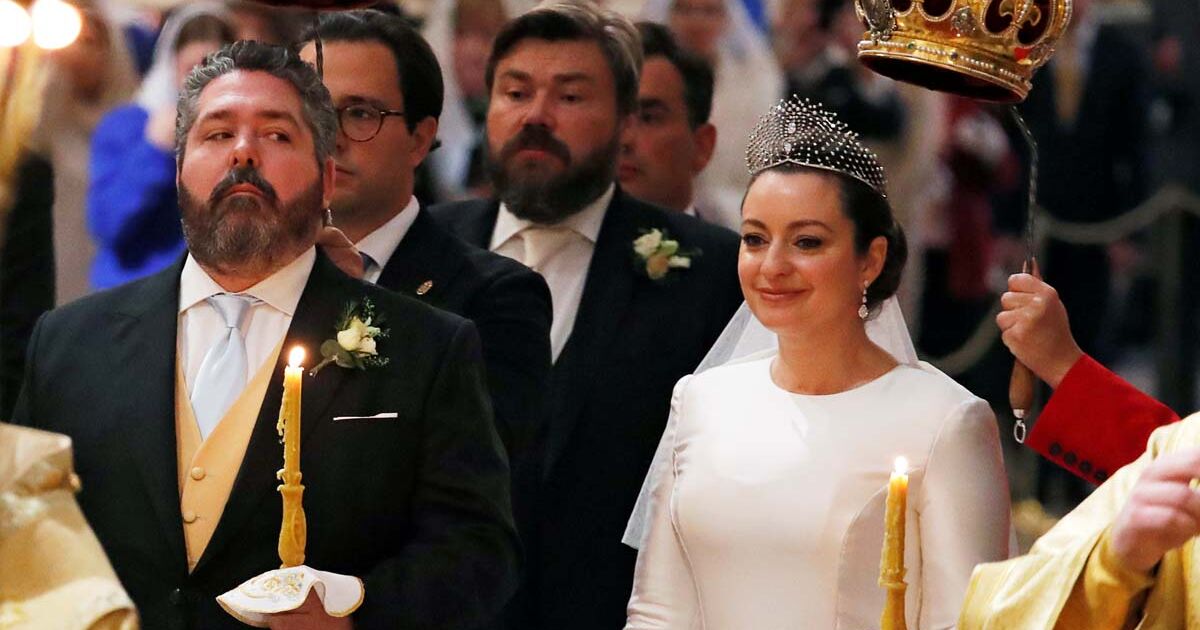 Hoy ocurrió la primera boda real Romanov en un siglo y fue espectacular