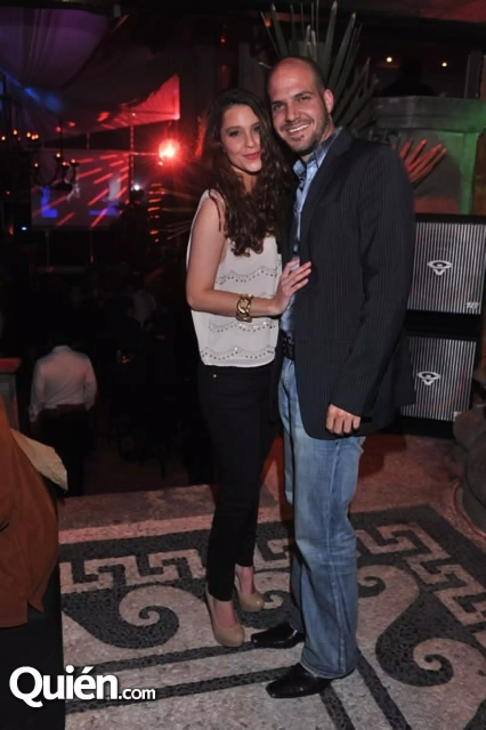 Nunzia Rojo de la Vega en la inauguración del Club 54