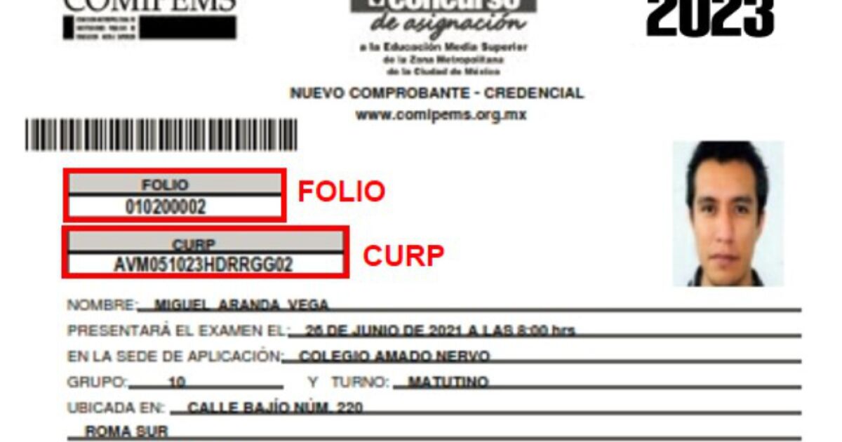 ¿Cómo saber mi folio de Comipems 2023?