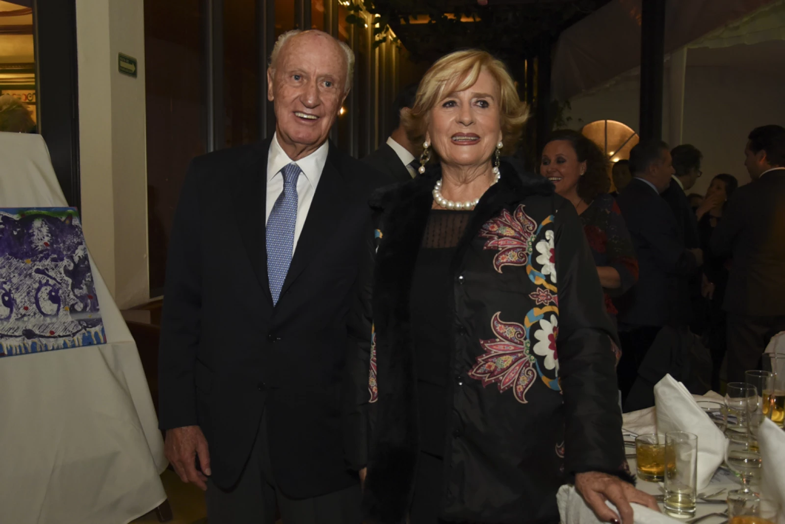 Mary Carmen y Ángel Losada en la cena con causa de fundación Gigante