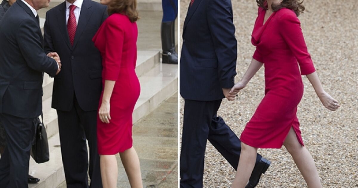 Angélica Rivera sorprende de rojo en Francia