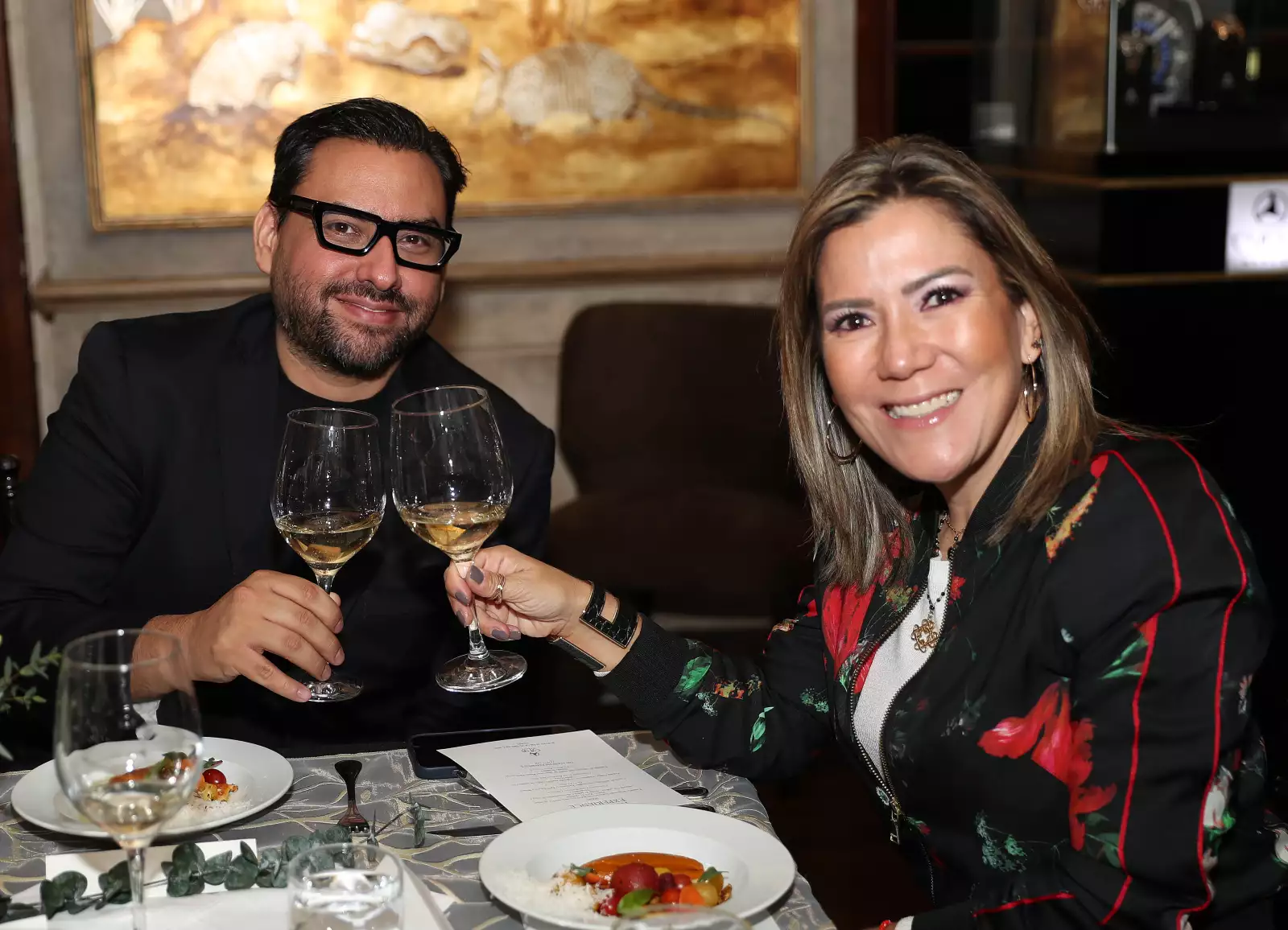 Raquel Bessudo y Dennis Stevens en la cena exclusiva de CYRUS GENÉVE