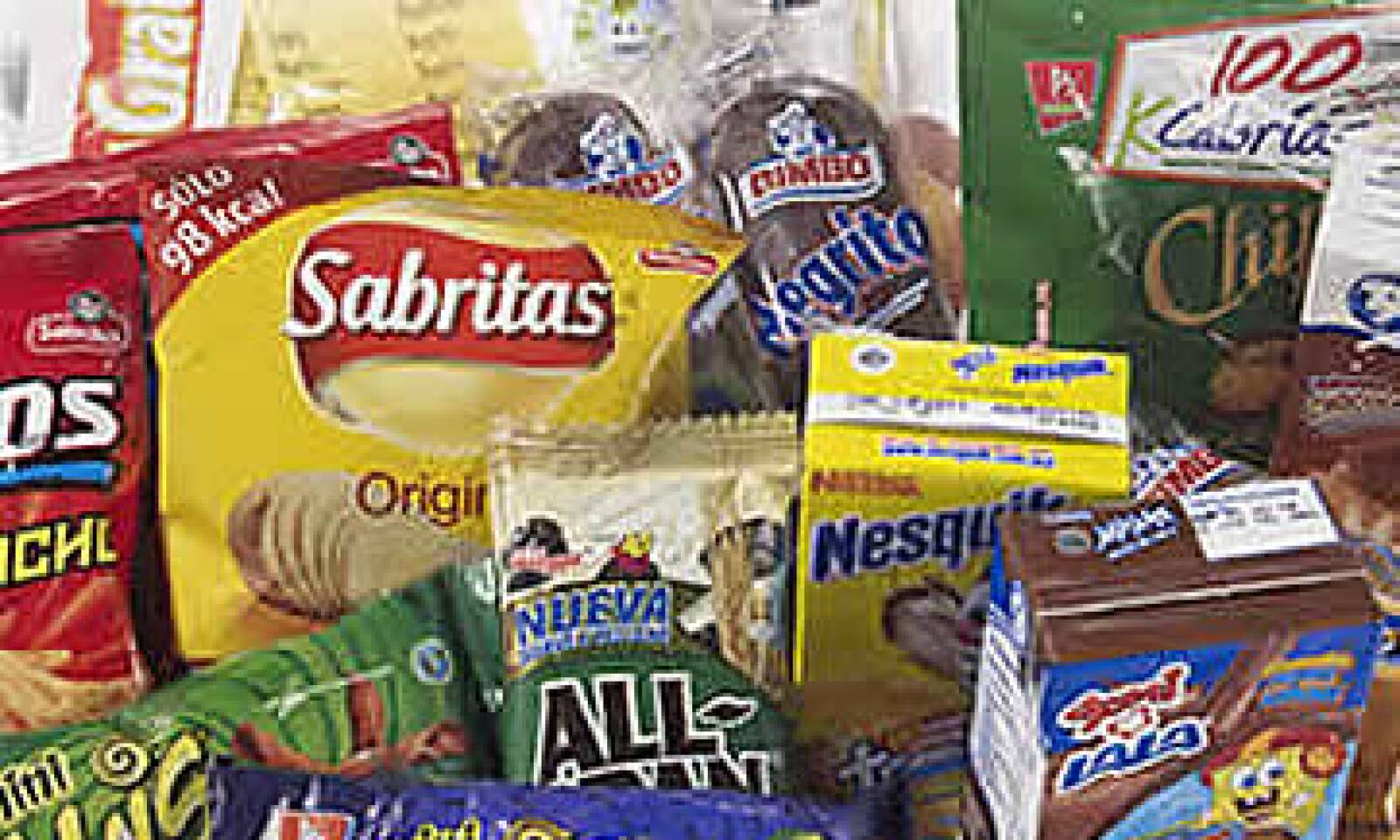 Mapamundi de comida empacada