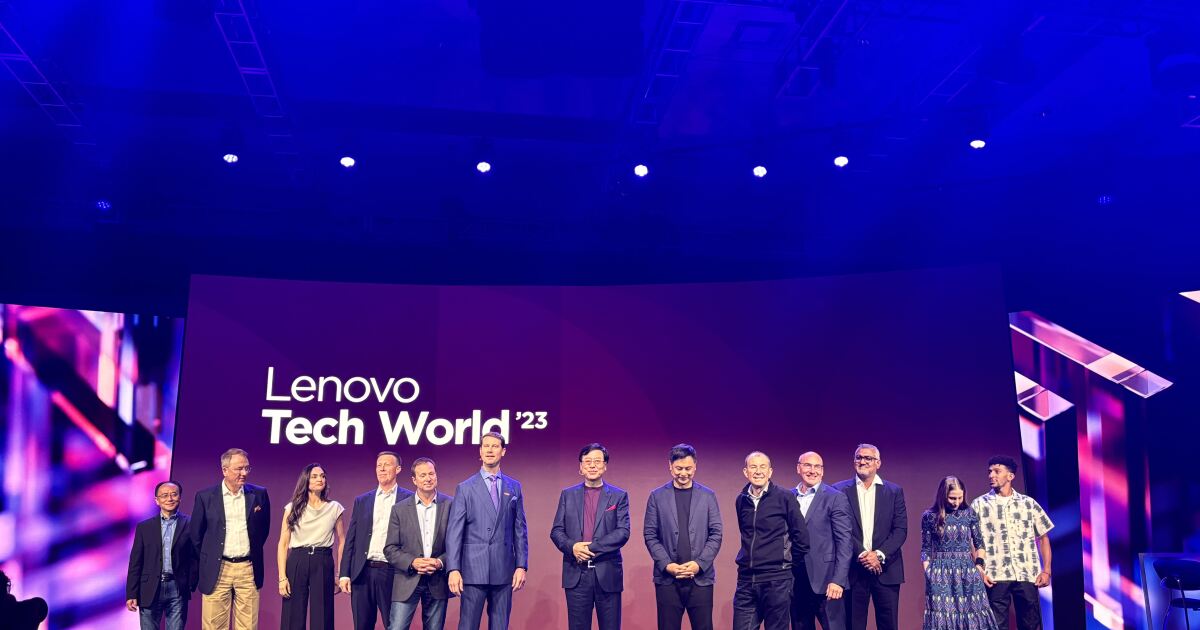 En el Tech World 2023, Lenovo apuesta a una "IA en todo y para todos"