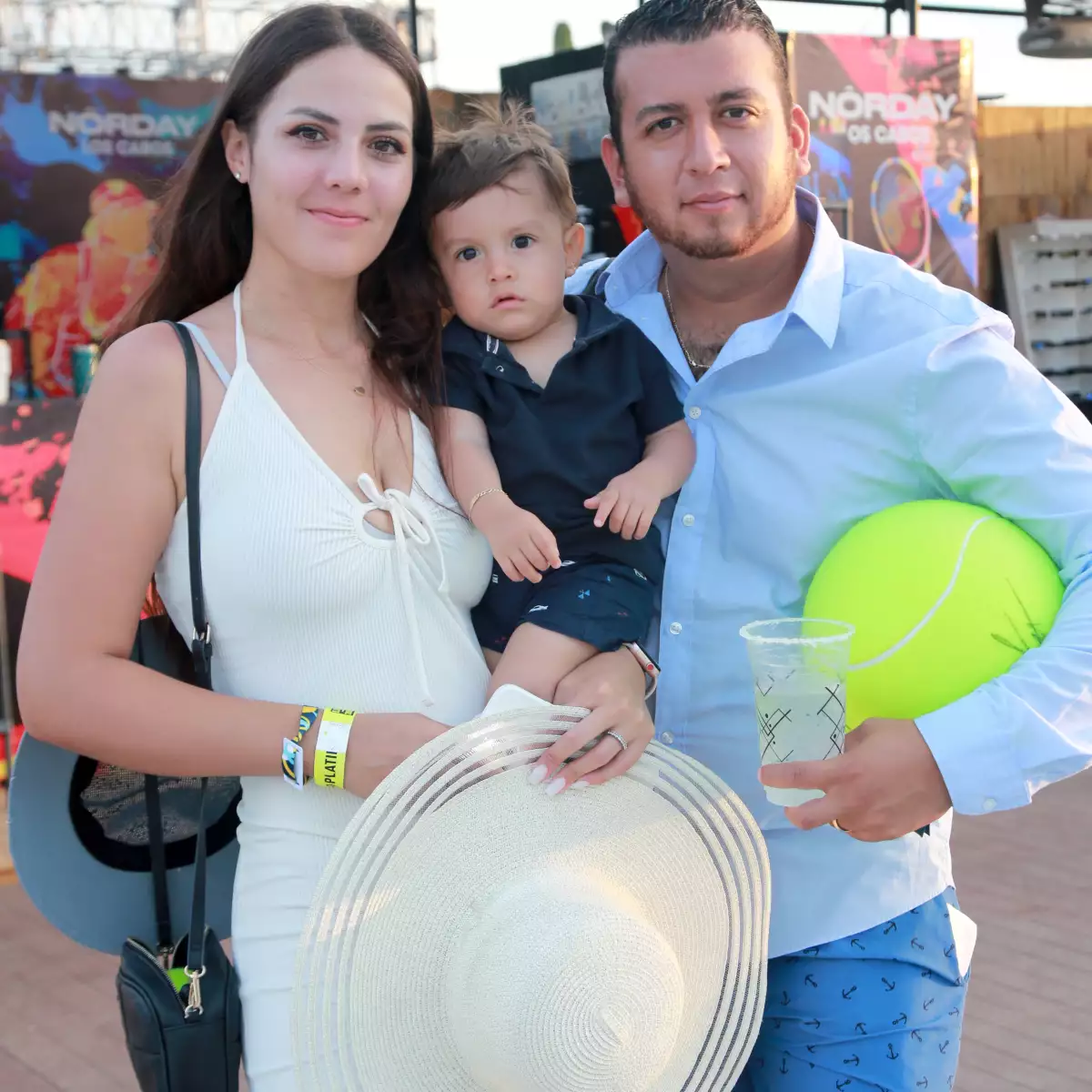 Ale Gaxiola, Isabel de Haro y Piero Ricci en el primer día del Abierto ...