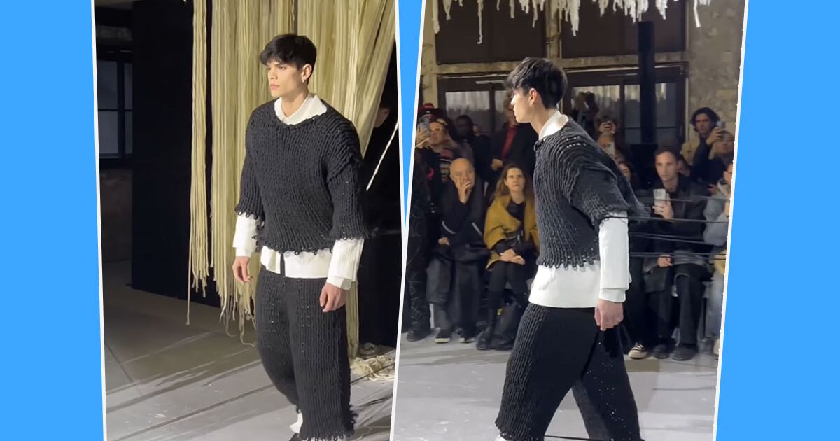 El influencer colombiano Jashlem cierra el desfile de KidSuper en París