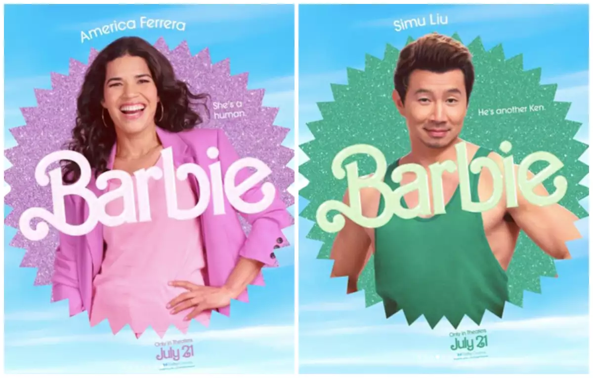 Barbie Movie Posters Reveal Cast Margot Robbie Dua Lipa